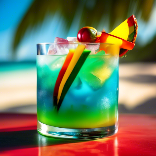 Rasta Vibes, Tribute to Bob Marley in a vibrant cocktail