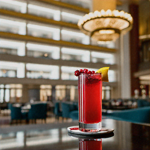Red Christmas, Festive cocktail with cranberry, pomegranate, and red ...