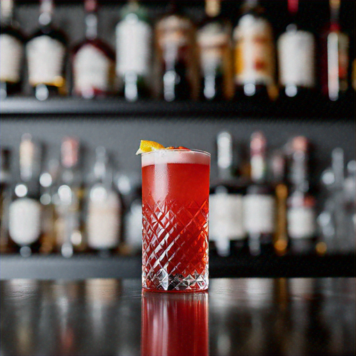 Red Inferno, Fiery cocktail with jalapeño, raspberry, and citrus flavors