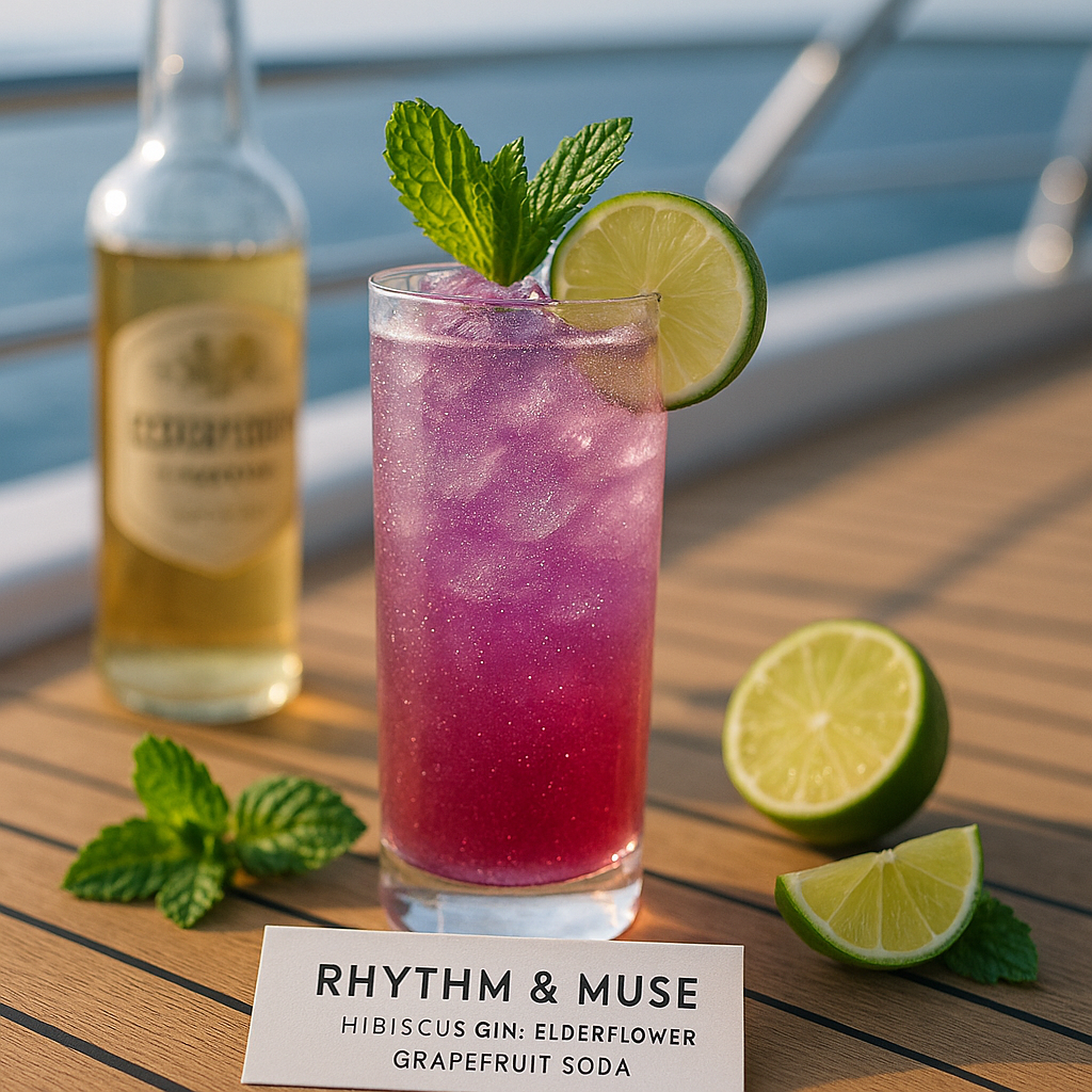 Rhythm & Muse, Vibrant cocktail inspired by Lollapalooza Music Festival