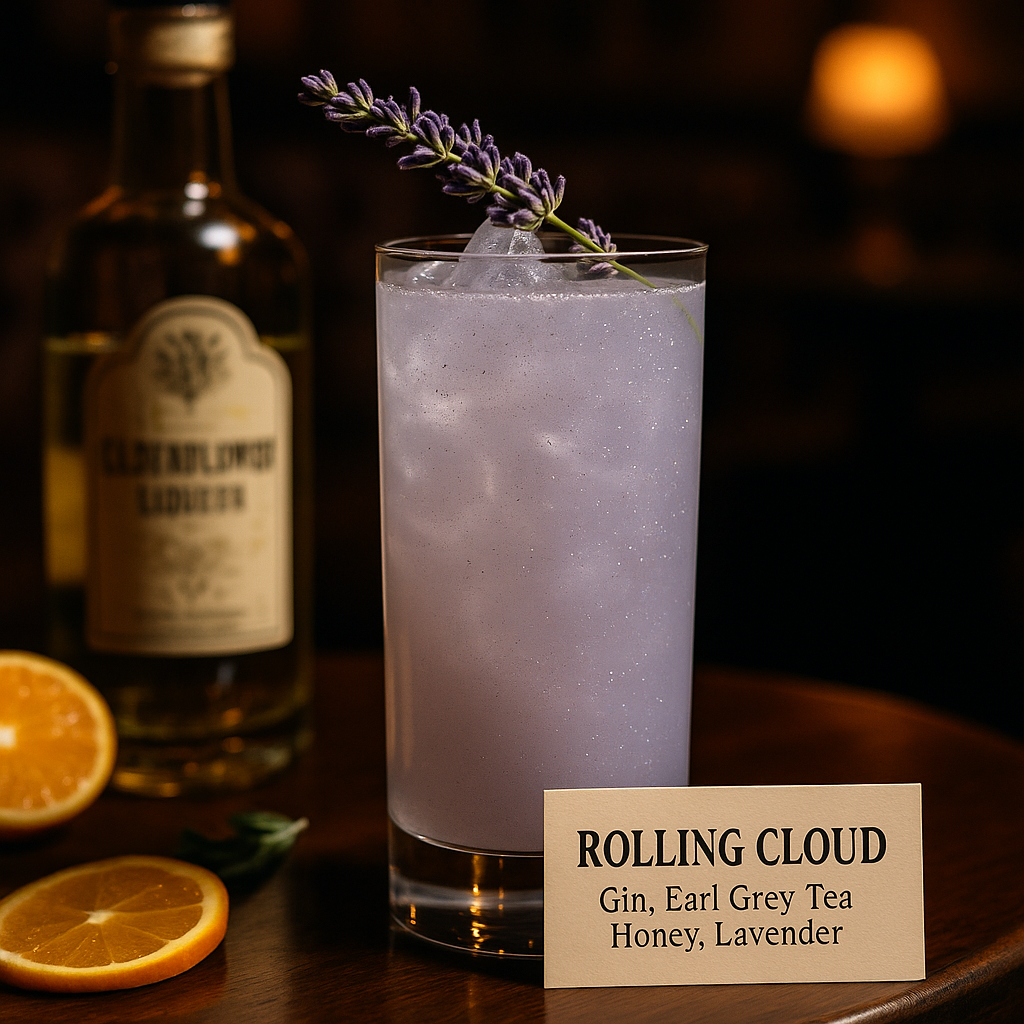 Rolling Cloud, Soothing cocktail with gin, earl grey tea, and lavender ...