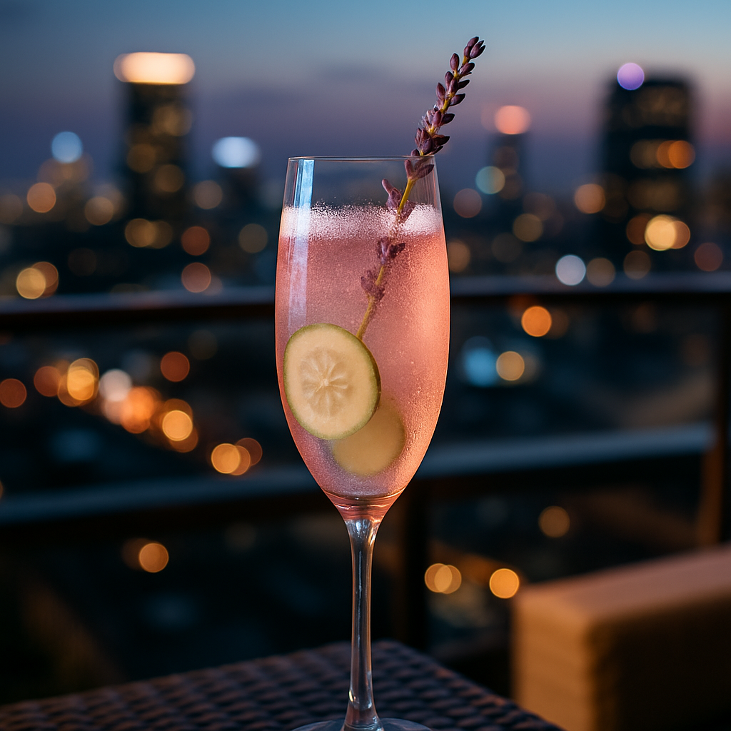 Rose Garden Fizz, Light, refreshing cocktail with floral notes and ...
