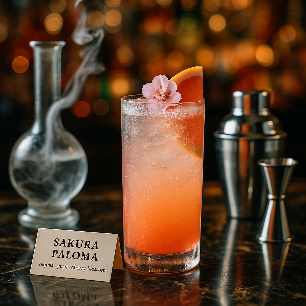 Sakura Paloma, Refreshing fusion of Mexican and Asian flavors in a cocktail