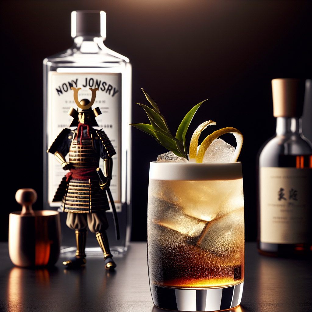 Samurai's Solace, Innovative cocktail with white tea, non-alcoholic ...