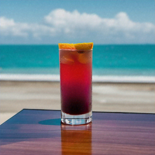 Scarlet Serenade, Vibrant cocktail with chocolate cream liqueur and red ...
