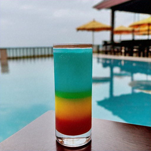 Seaside Embrace, Floral, fruity, and refreshing seaside cocktail