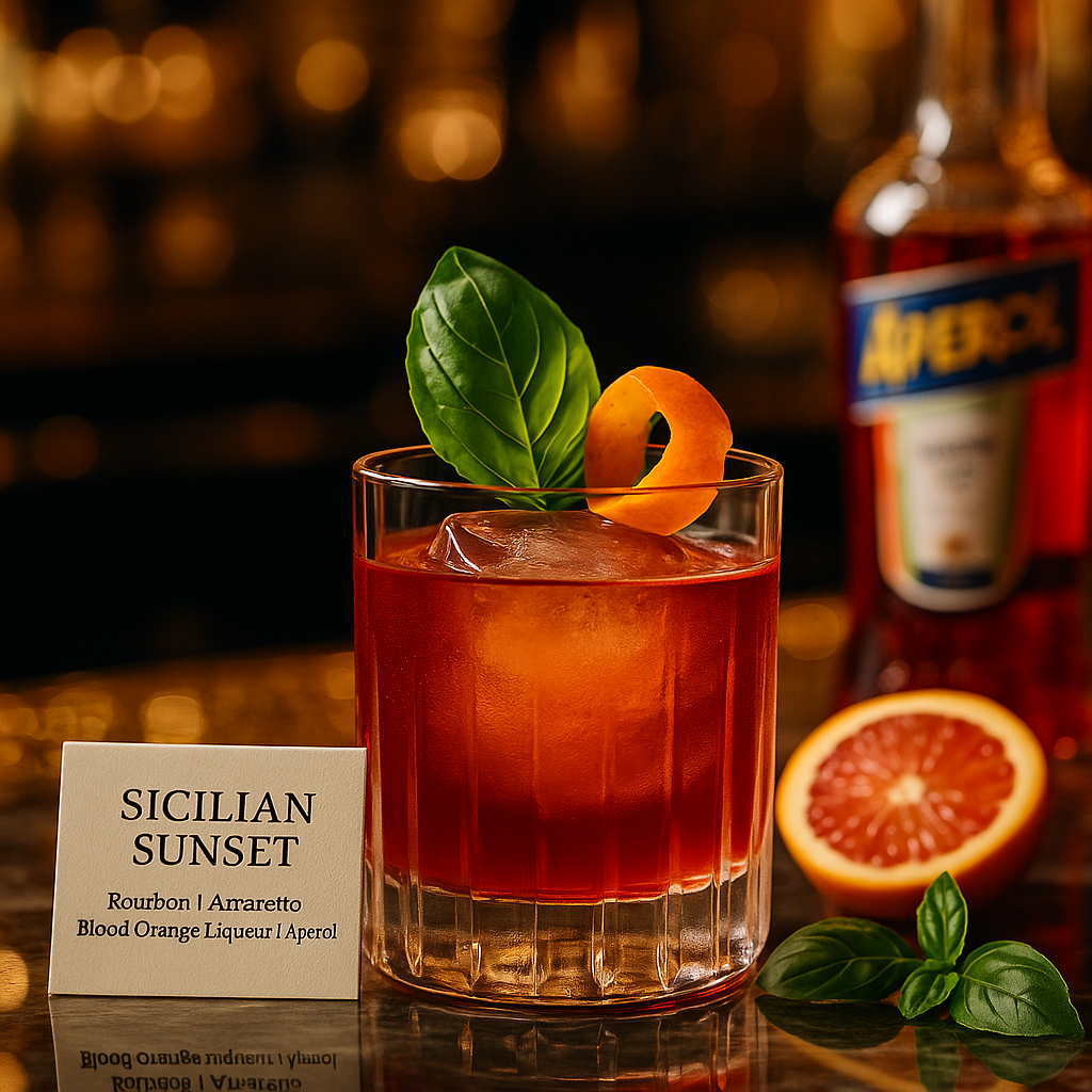Sicilian Sunset, Mediterranean-inspired riff on the classic Godfather ...