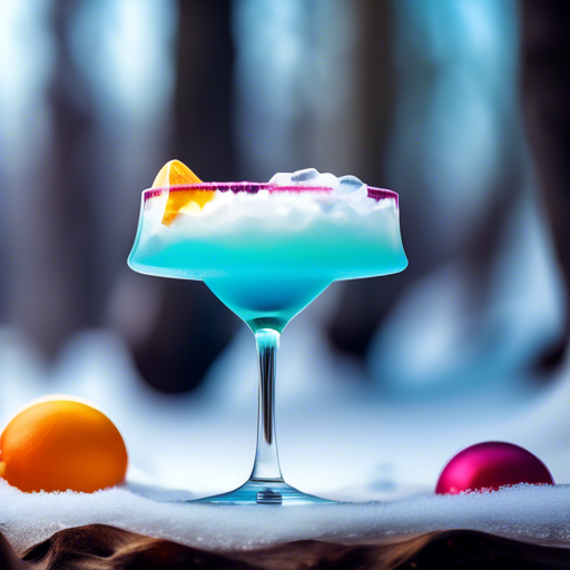 Snowy Evergreen Delight, Winter forest cocktail with gin, coconut milk ...