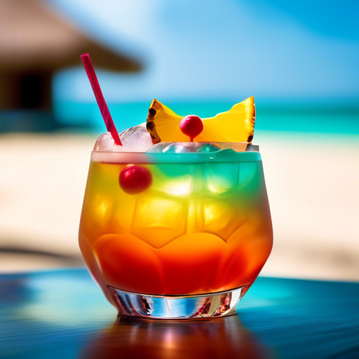 Solstice Harmony, Bourbon and Prosecco cocktail with vibrant flavors