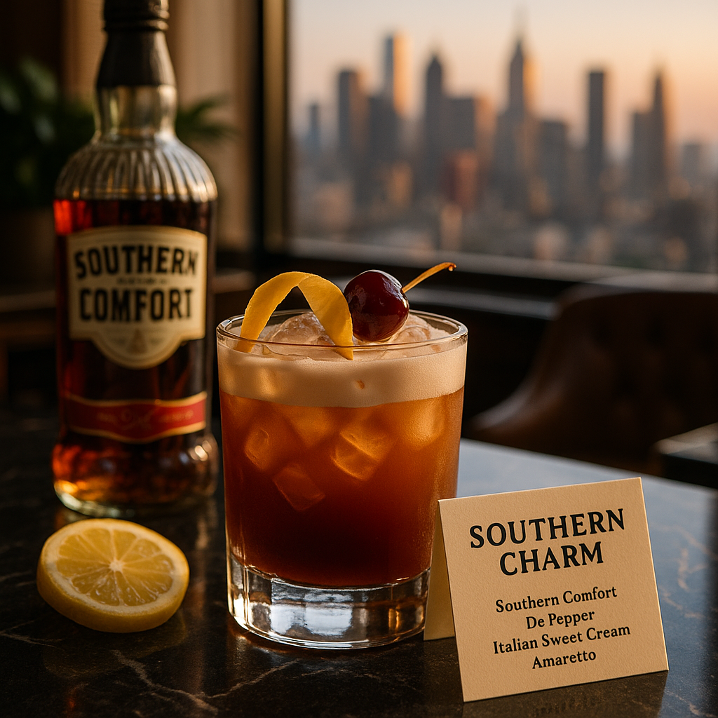 Southern Sweet Symphony, Southern charm cocktail with creamy sweetness