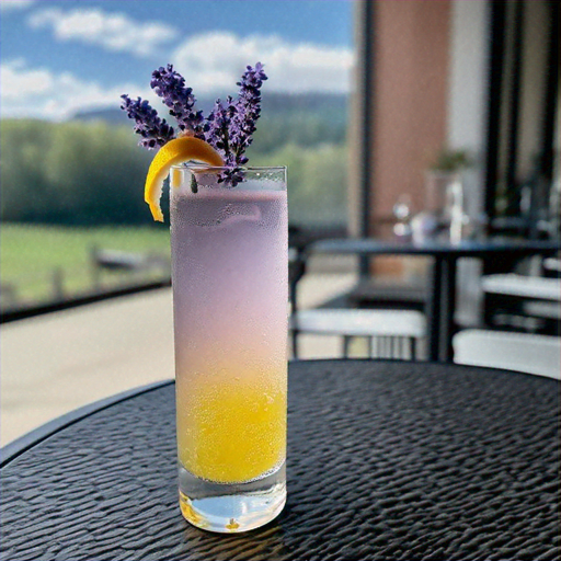Spring Blossom Fizz, Enchanting cocktail capturing essence of blooming ...
