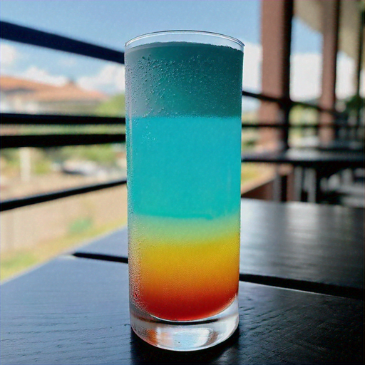 Starlit Vibe Elixir, Luminous cocktail with fruity brightness and ...