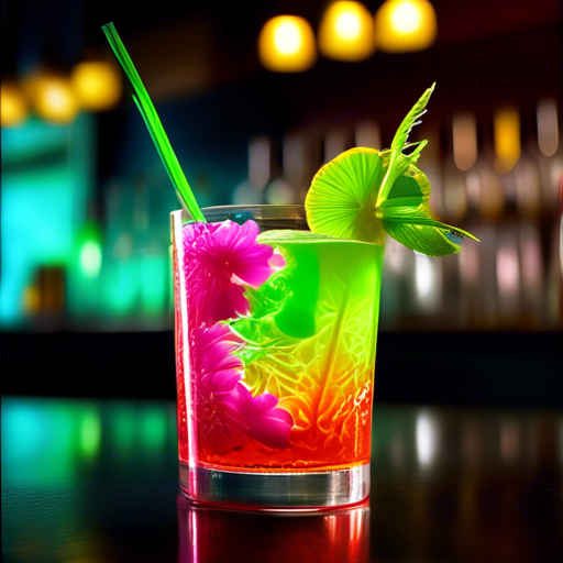 Straw-Midori Blossom, Refreshing gin cocktail with strawberries and ...