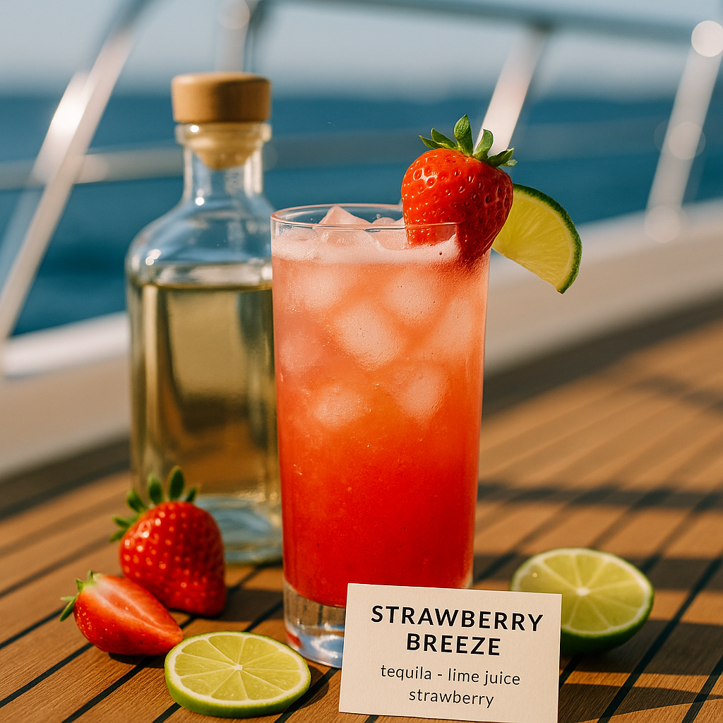 Strawberry Breeze Tequila Fizz, Refreshing tequila cocktail with ...