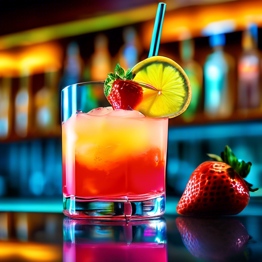 Strawberry Soju Sunrise, Strawberry lemonade gin and soju cocktail with ...