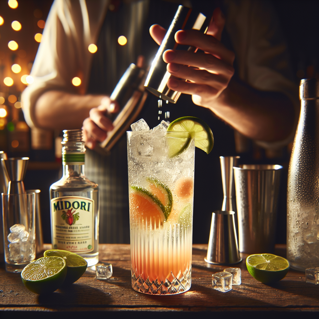 Sun-Kissed Breeze, Light and refreshing summer cocktail