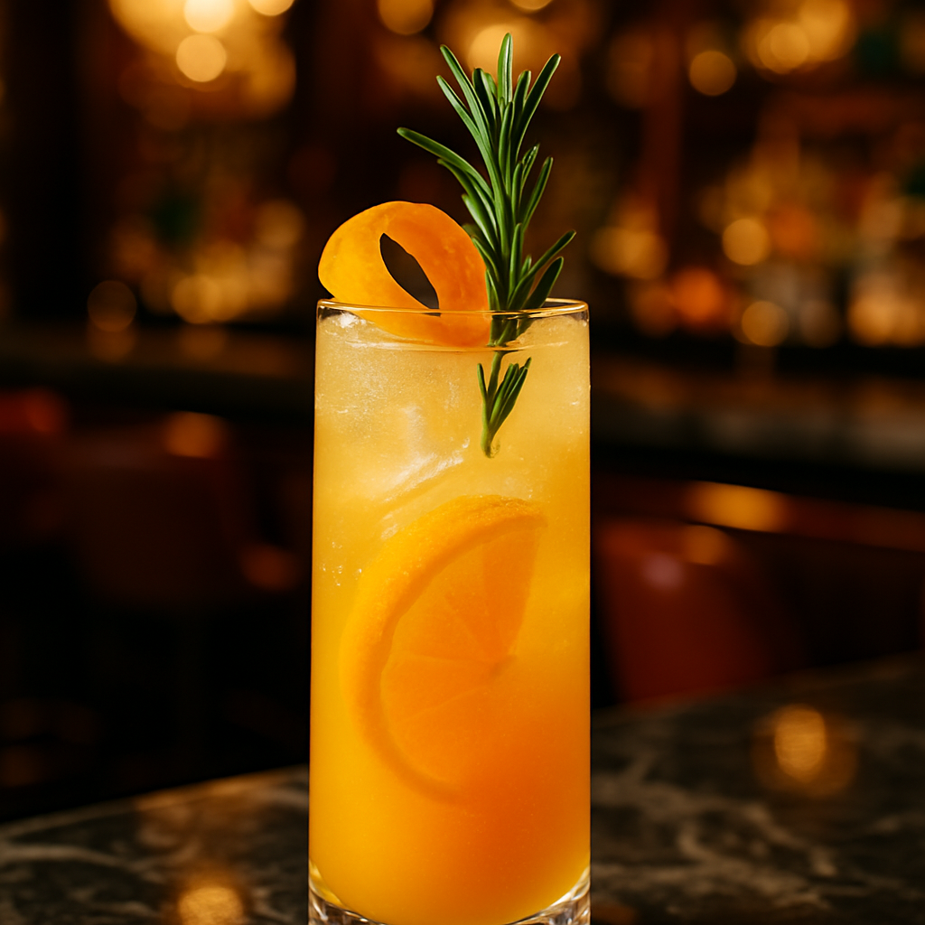 Sunlit Citrus Fizz, Vibrant, non-alcoholic mocktail with citrus, ginger ...