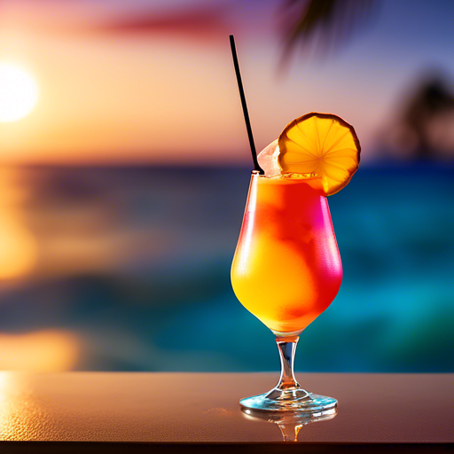 Sunrise Solstice Spritz, Vibrant summer cocktail with Aperol and ...