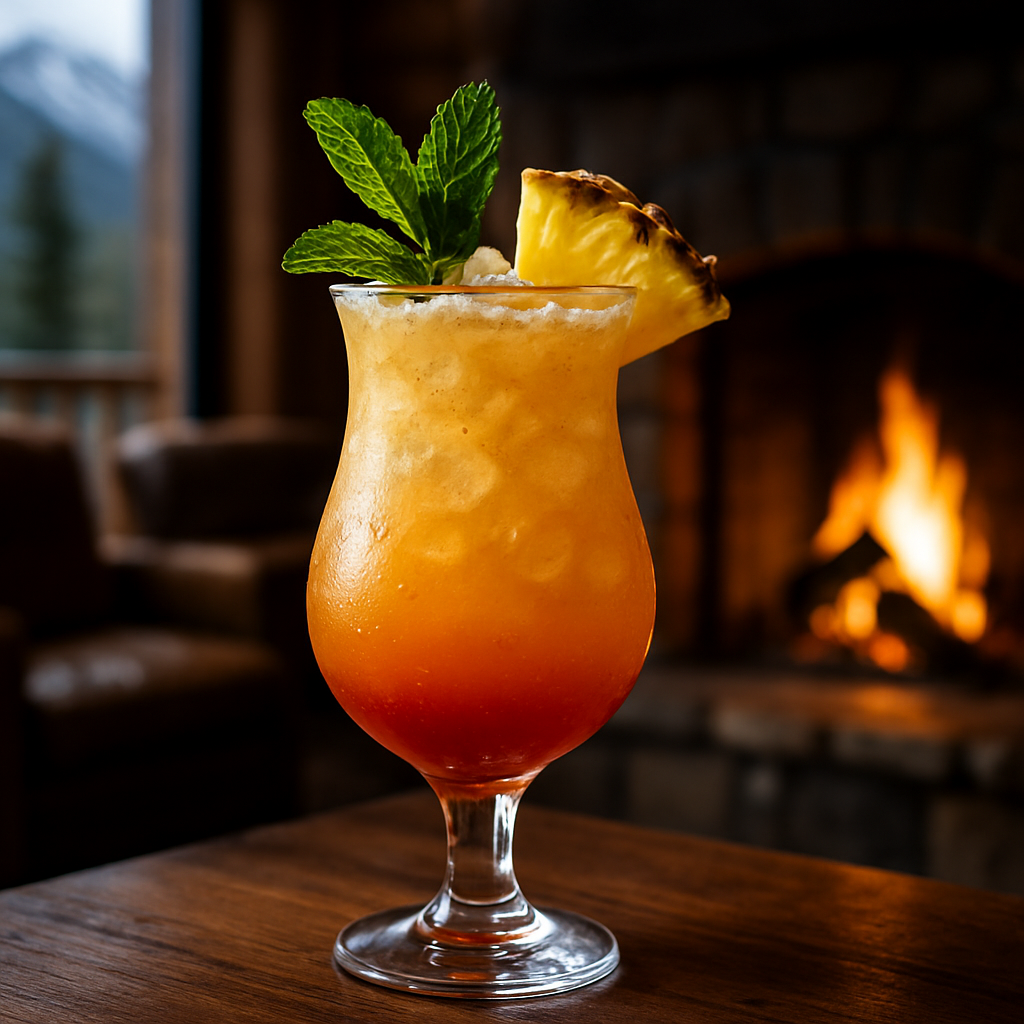 Sunrise Splendor, Vibrant and refreshing cocktail for summer mornings