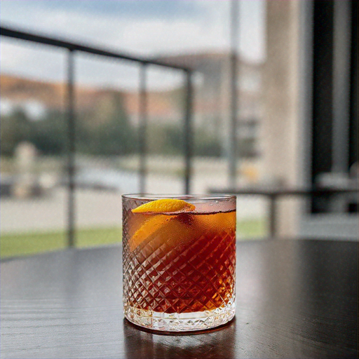 Sunset Boulevard, Complex cocktail with rye whiskey, gin, Licor 43, and ...