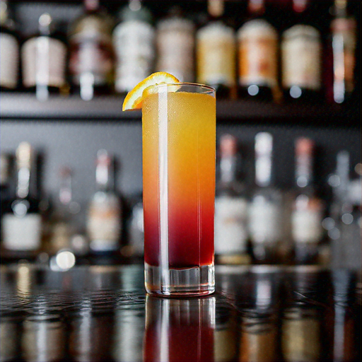 Sunset Citrus Delight, Vibrant tropical cocktail with Cointreau and ...