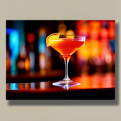 Sunset Fizz, Vibrant sunset cocktail with Fanta Orange and tropical flavors