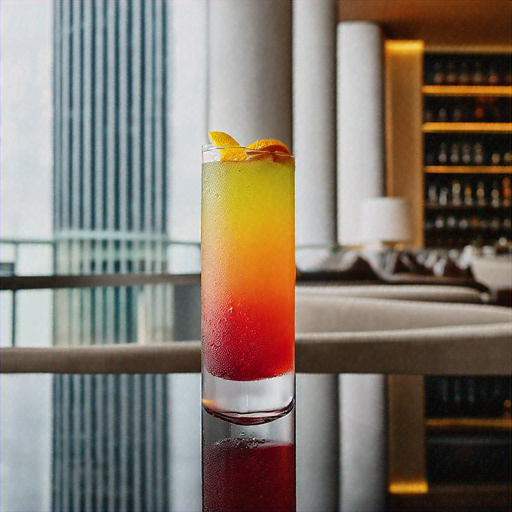 Sunset Solstice Spritzer, Refreshing summer cocktail with fruity ...