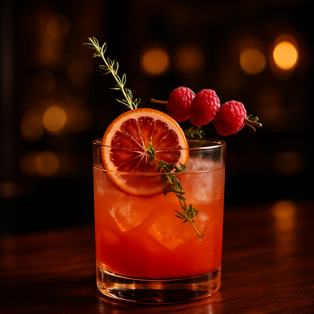 Sunset Velvet Elixir, Vibrant, smooth cocktail capturing essence of ...