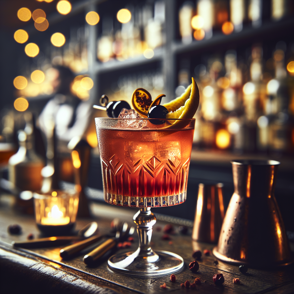 Tawny Ember, Complex riff on classic stirred cocktail