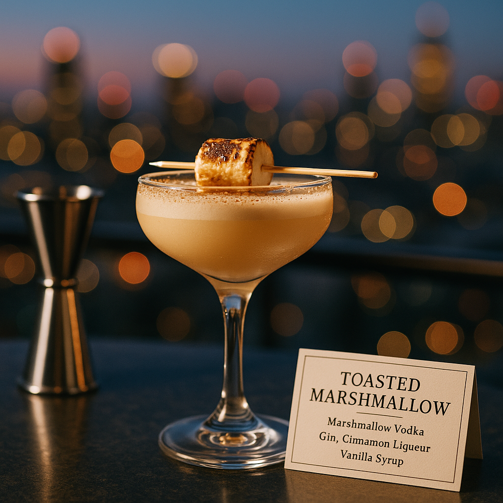 Toasted Marshmallow Reverie, Sweet, nostalgic cocktail with toasted ...