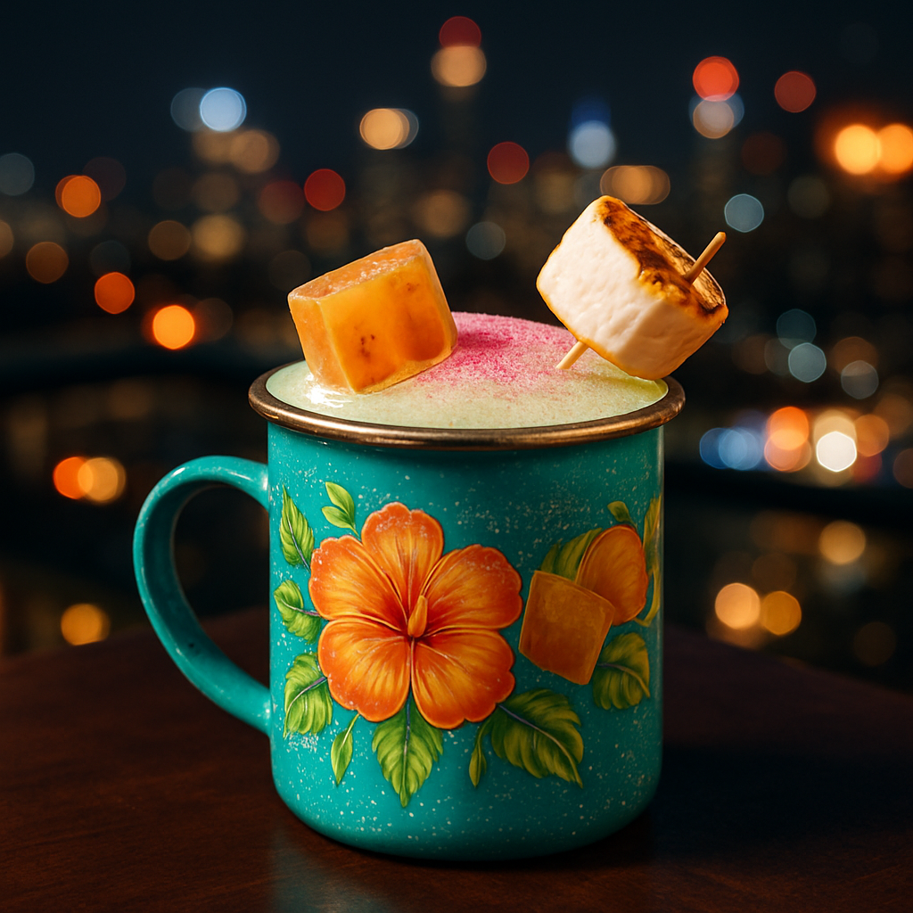 Tropical Garden Party, Exotic cocktail with Tia Maria, coconut rum, and ...