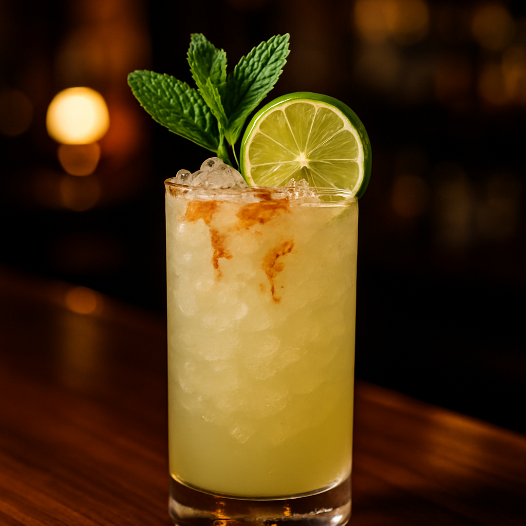 Tropical Lime Breeze, Refreshing rum cocktail with lime, coconut, and ...