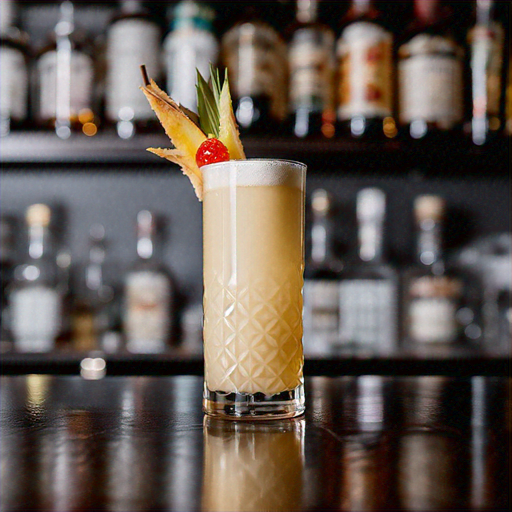 Tropical Peanut Punch, Creamy blend of nutty and tropical flavors