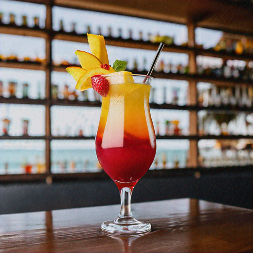 Tropical Sunset Sangria, Tropical twist on traditional sangria