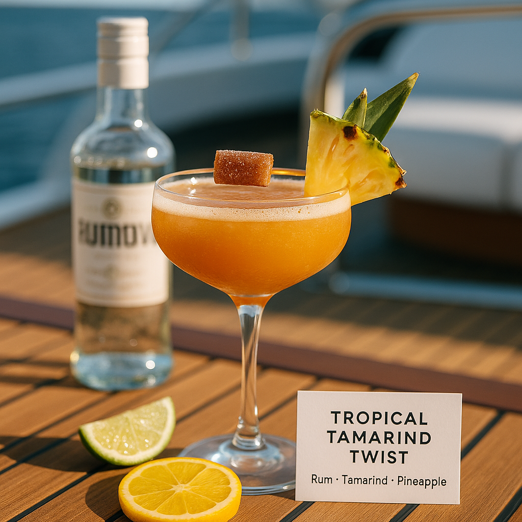 Tropical Tamarind Twist, Vibrant tropical cocktail with tamarind ...