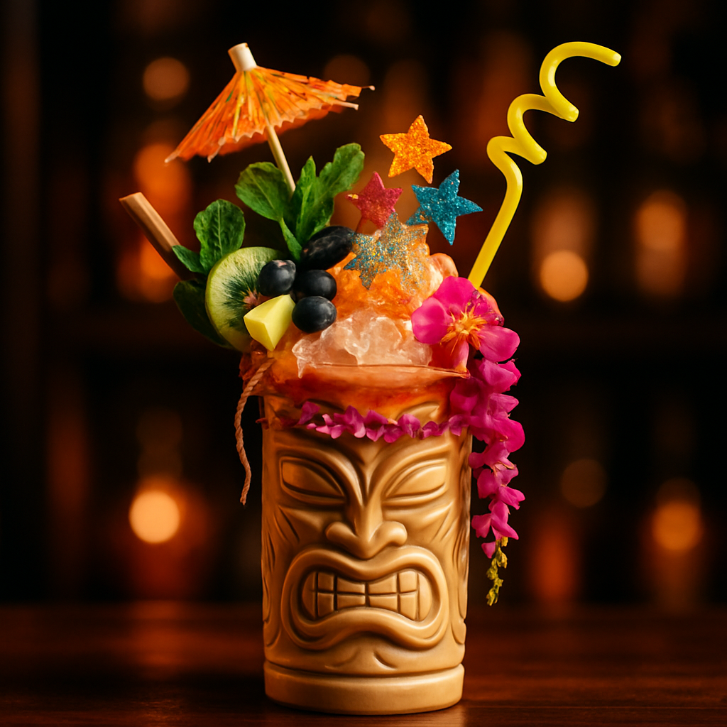 Tropical Twilight Zombie, Tropical Twilight Zombie tiki cocktail explosion
