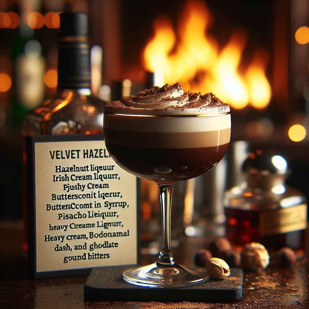 Hazelnut Velvet Bliss, Decadently rich cocktail with creamy, nutty ...