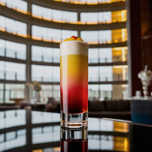 Velvet Sunset Dream, Decadent cocktail with sweet and creamy flavors