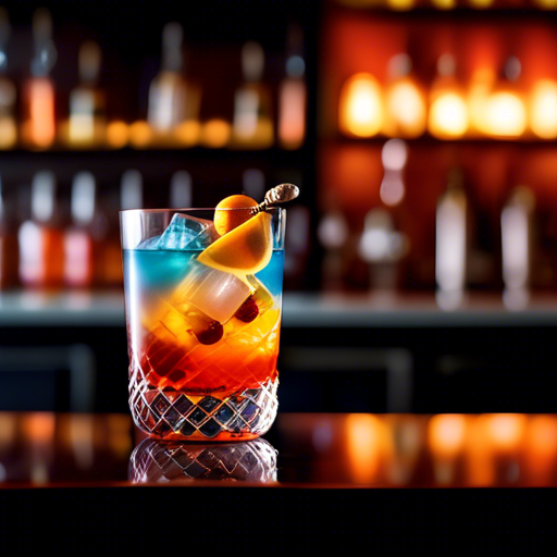 Whisky Vine Fusion, Exquisite cocktail with whisky, red wine, and ...