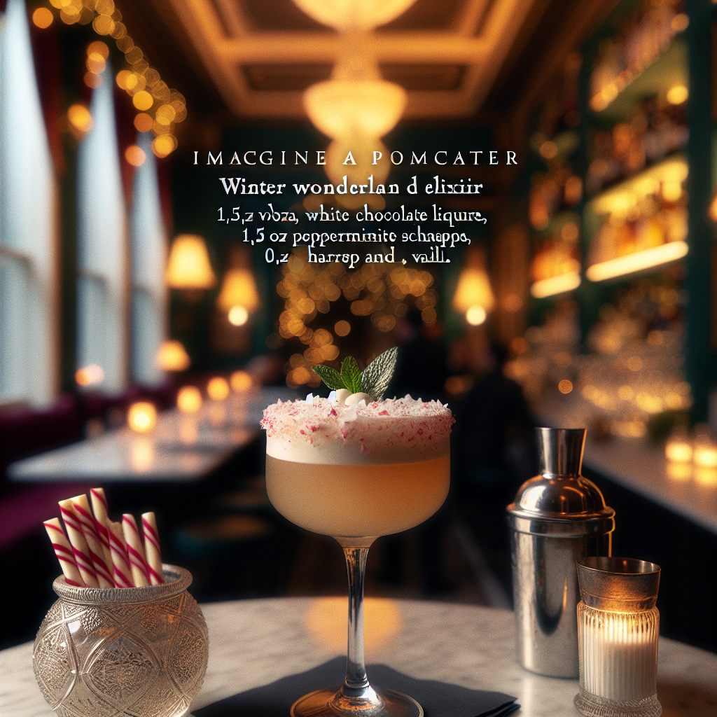 Winter Wonderland Elixir, Winter Wonderland Elixir, festive cocktail ...