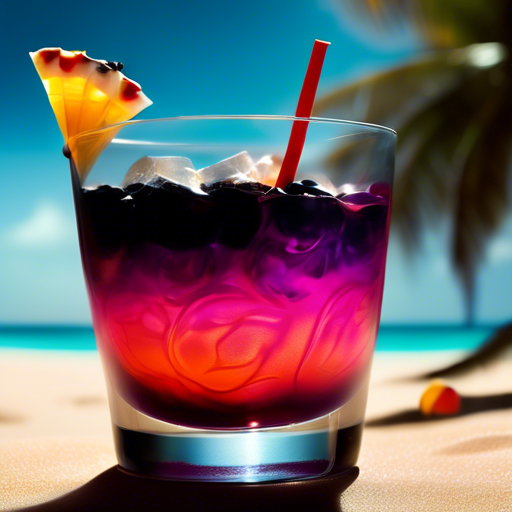 Witches Kiss, Mysterious holiday cocktail with black liquid and ...